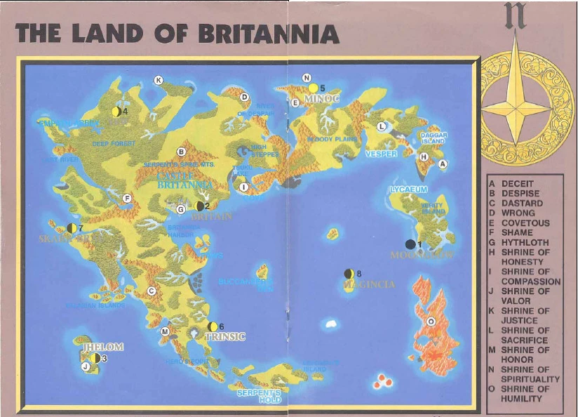 NES Map for Ultima IV - The Codex of Editable Wisdom, a Wikia wiki for ...