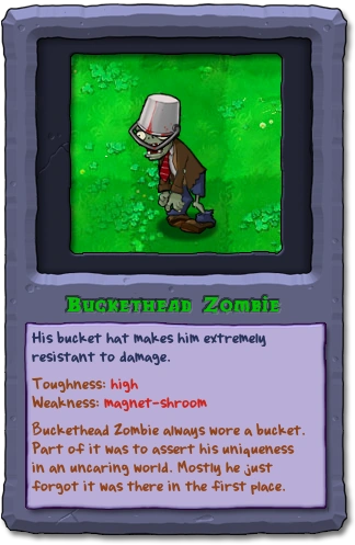 Buckethead Zombie - Plants vs. Zombies Wiki
